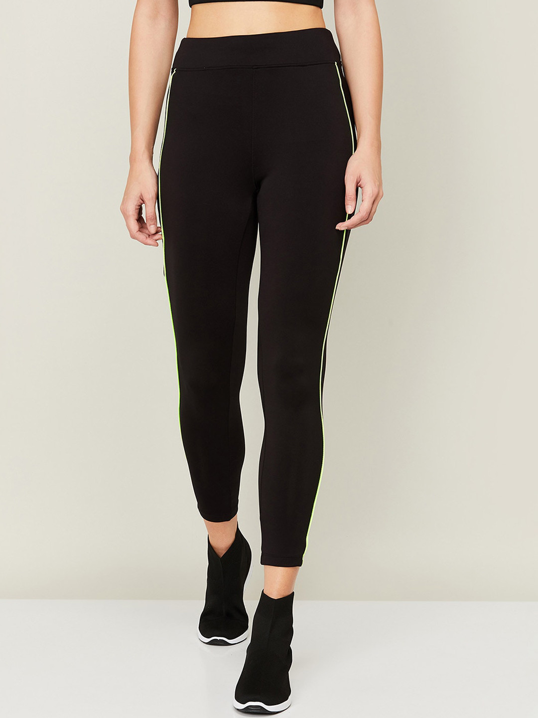 Buy Kappa Women Black Training/Gym Tights - Tights for Women 16705686 ...