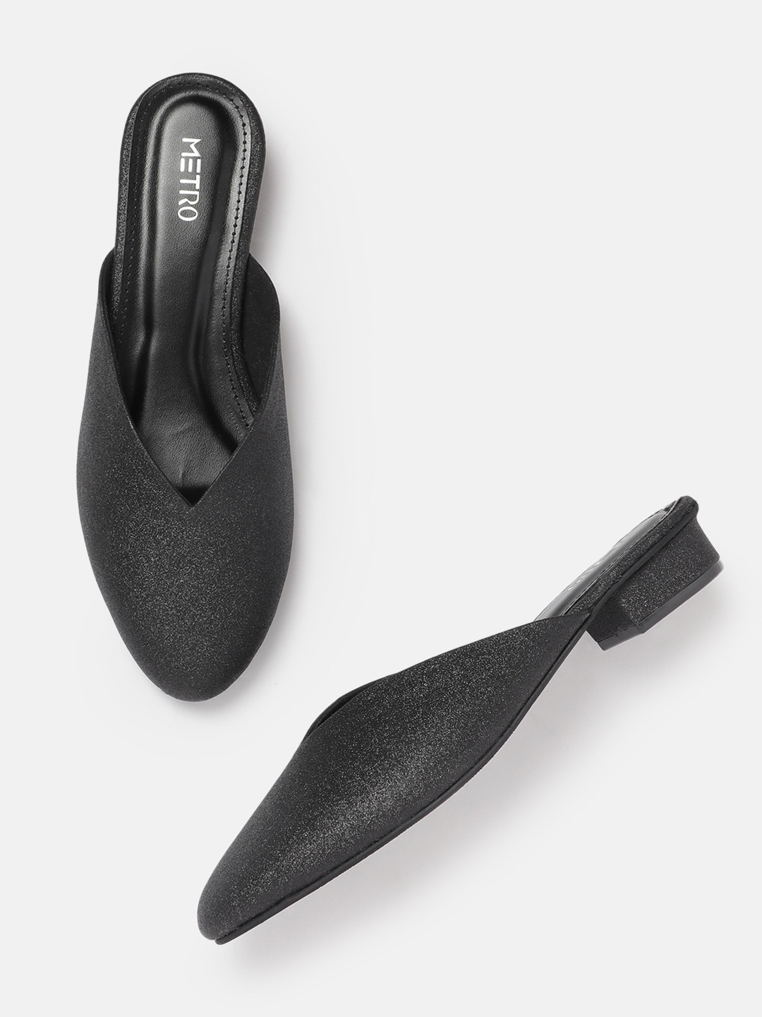 Buy Metro Embellished Block Mules - Heels for Women 16707174 | Myntra