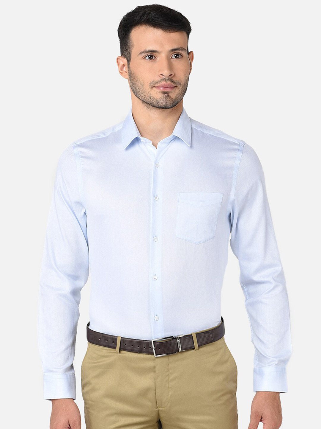 Buy J Hampstead Men Blue Classic Cotton Formal Shirt - Shirts for Men ...