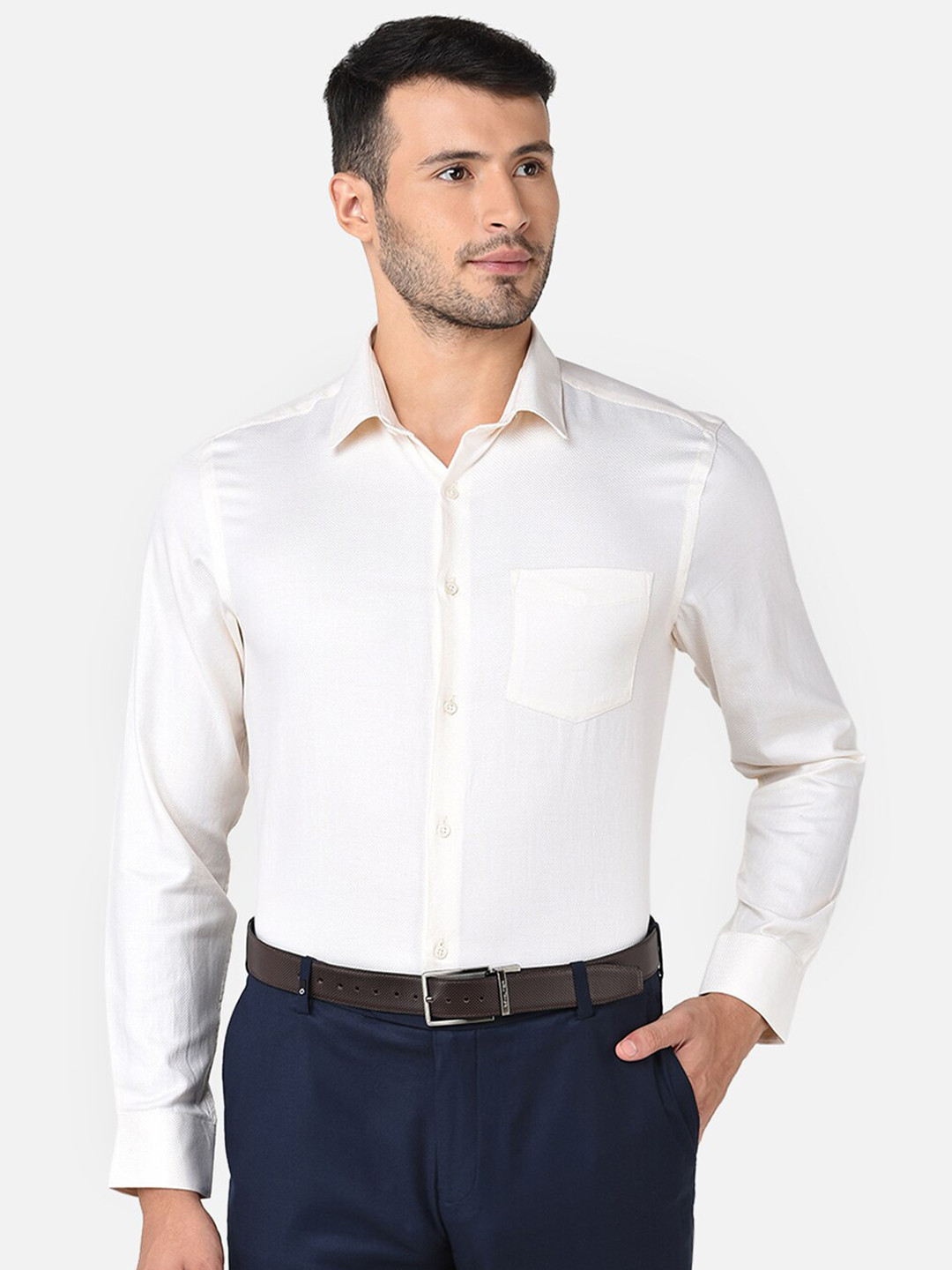 Buy J Hampstead Men Yellow Classic Cotton Formal Shirt - Shirts for Men ...