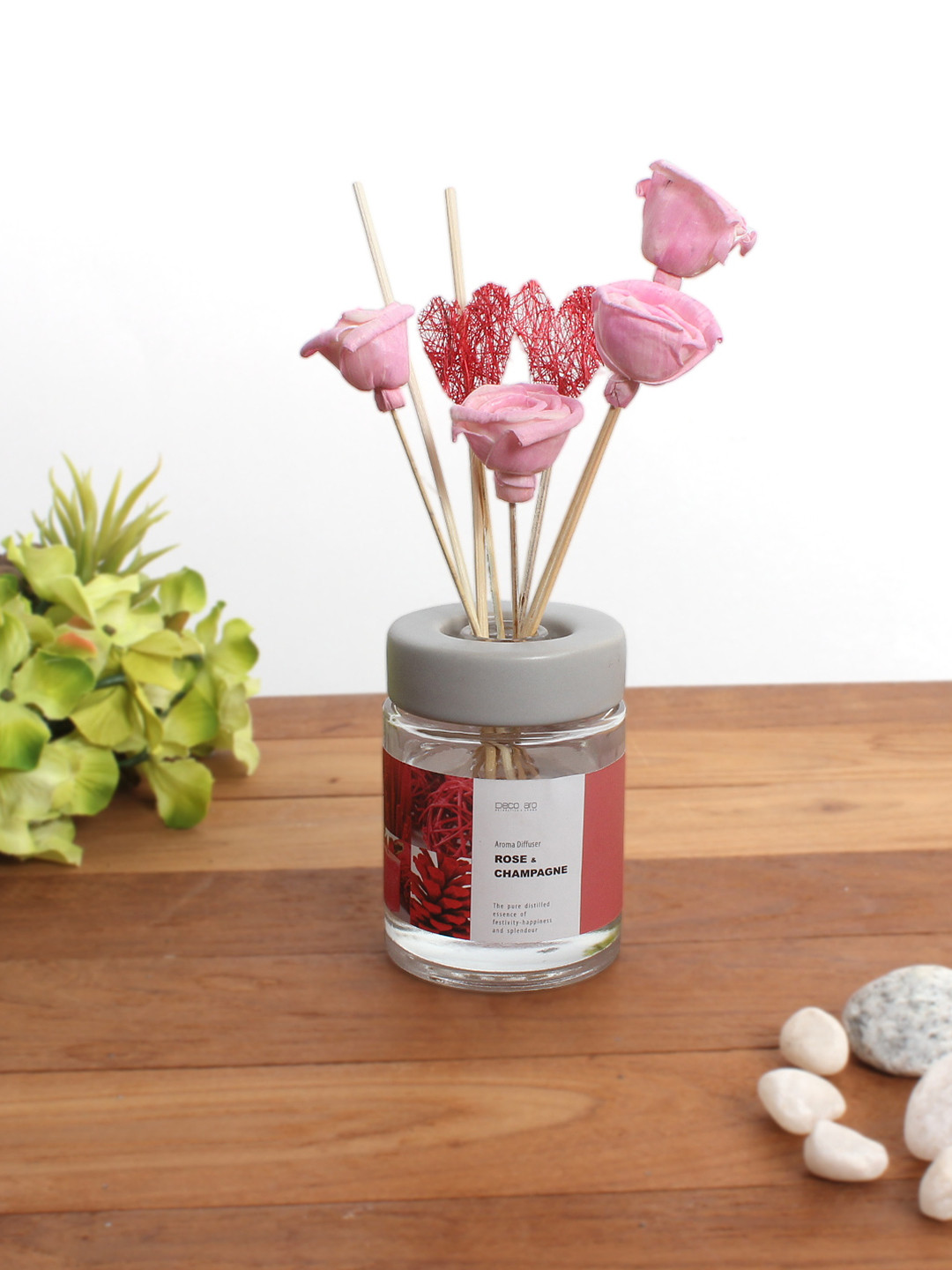 Buy Deco Aro Rose Champagne Aroma Oil Reed Diffuser Set - Aroma Oil ...