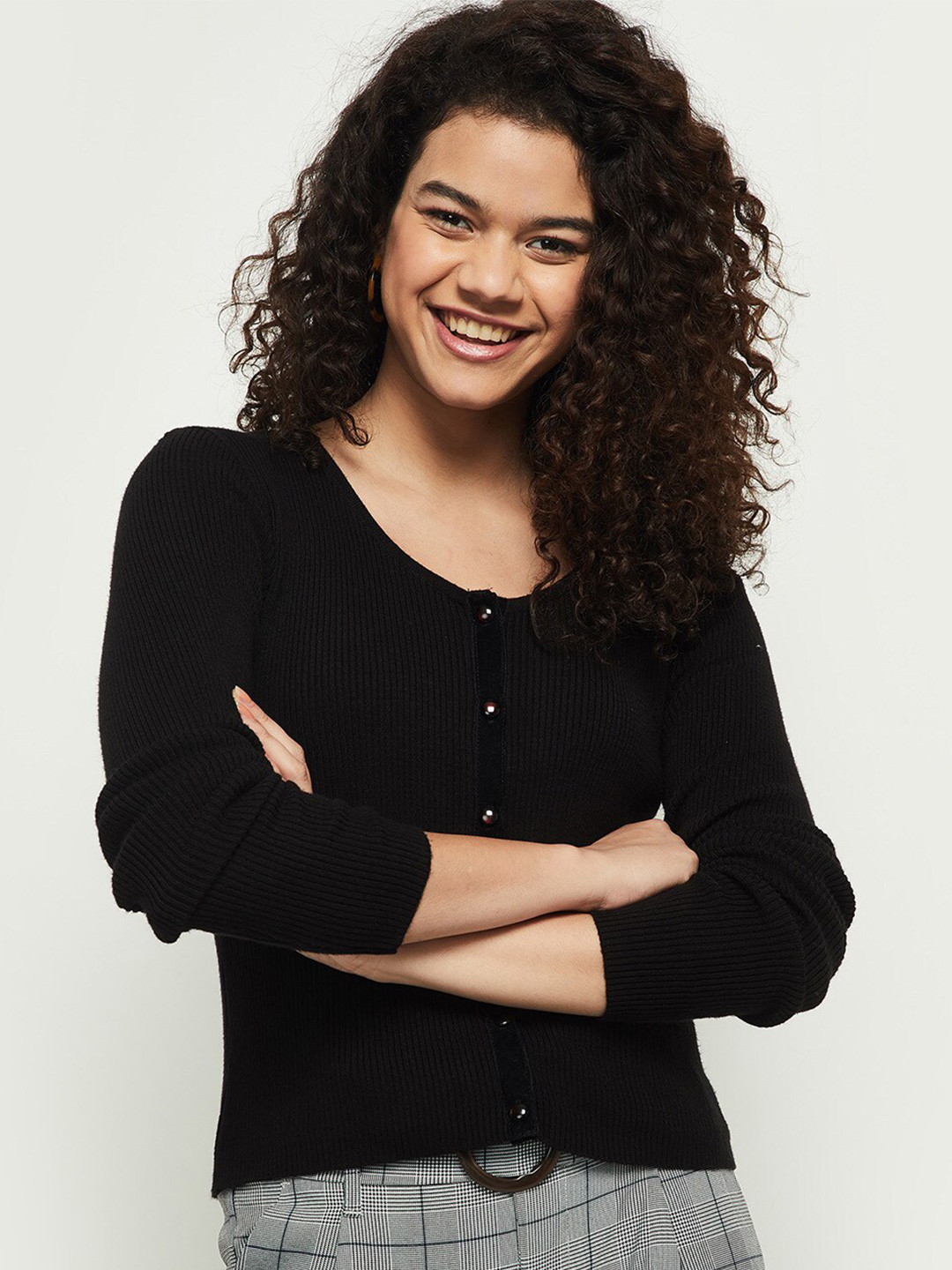Buy Max Woman Black Top - Tops for Women 16724306 | Myntra