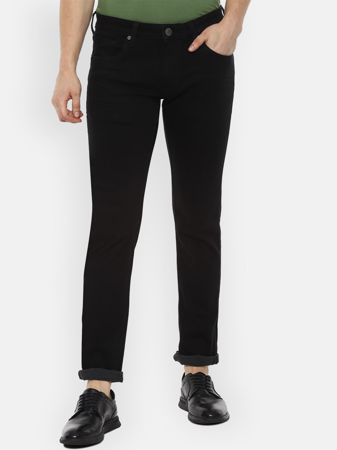 Buy Louis Philippe Jeans Men Black Slim Fit Jeans - Jeans for Men ...