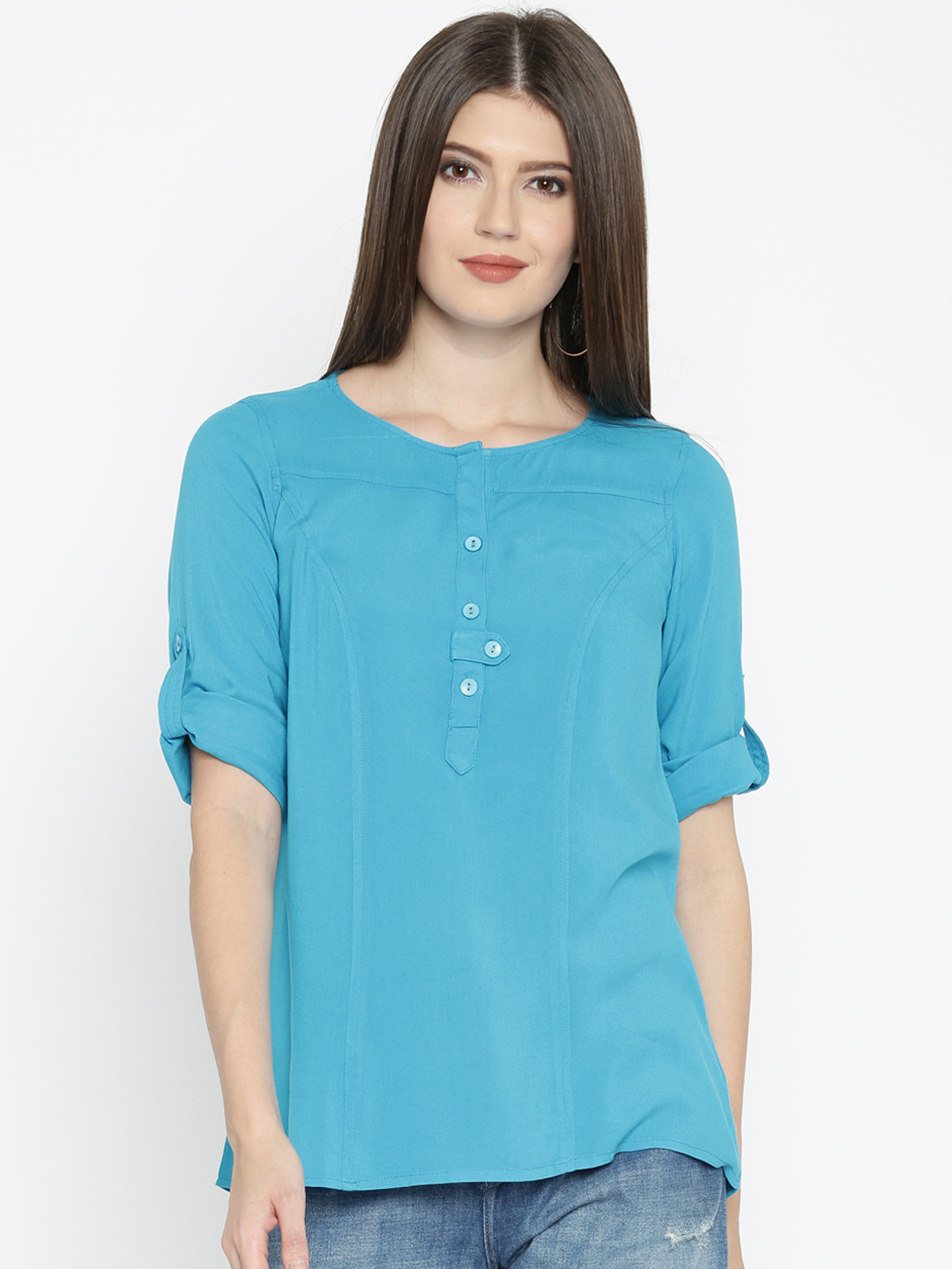 Buy AND Blue Tunic - Tunics for Women 1674514 | Myntra