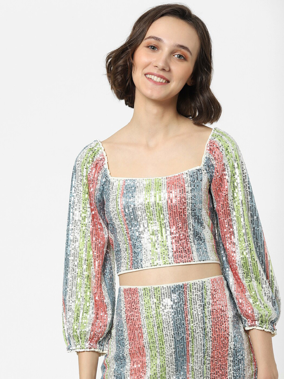Buy ONLY Multicoloured Print Top - Tops for Women 16763124 | Myntra