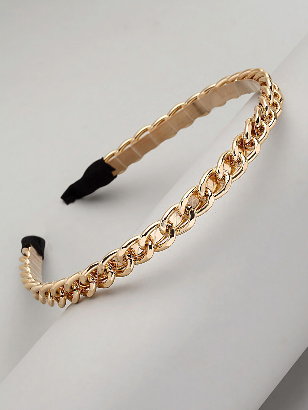Buy Ferosh Women Gold Toned Chain Embellished Hairband - Hair Accessory ...