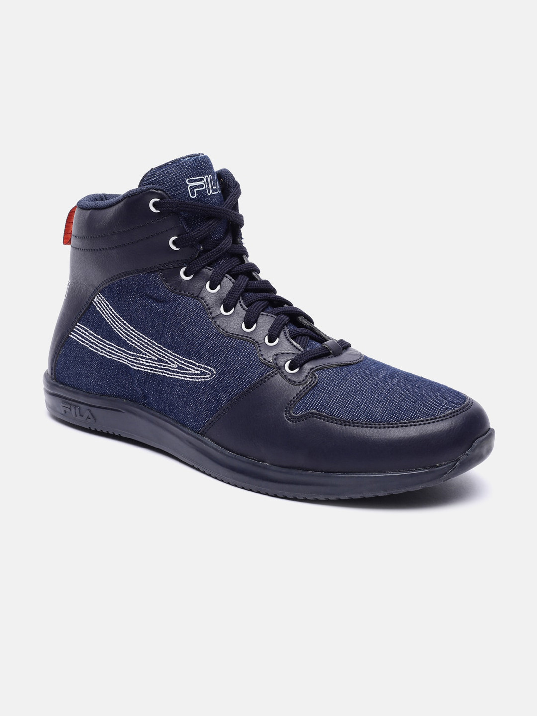 Buy FILA Men Navy Blue PU Sneakers - Casual Shoes for Men 16780742 | Myntra