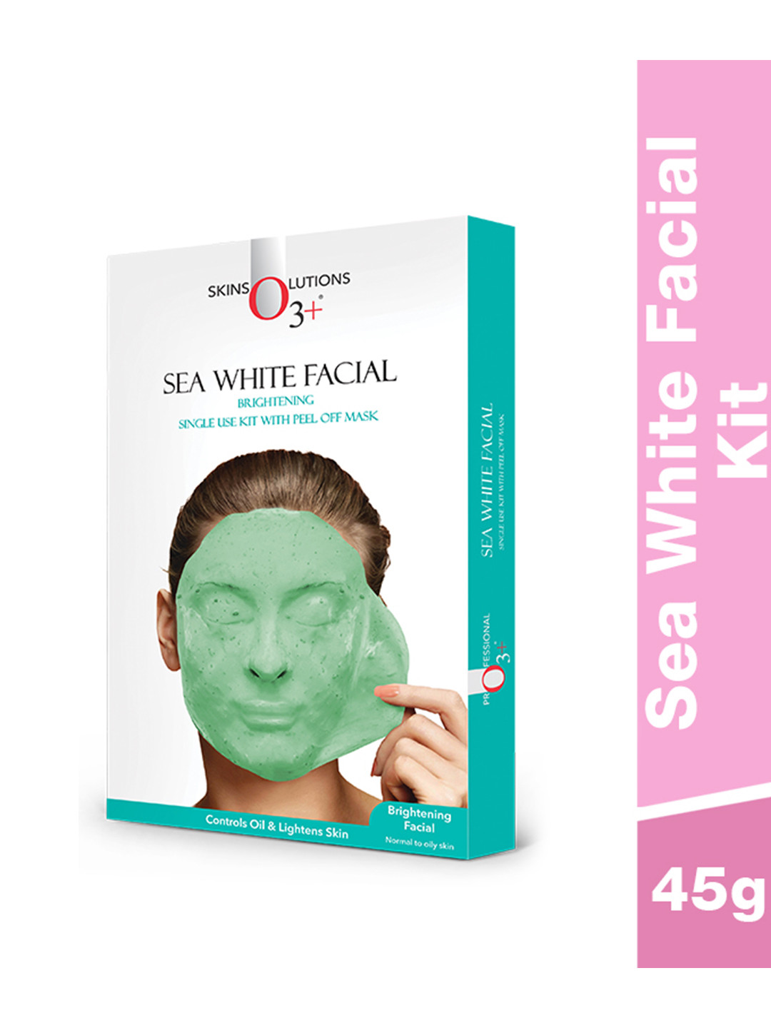 Buy O3 Sea White Facial Kit With Peel Off Mask Controls Oil & Lightens ...