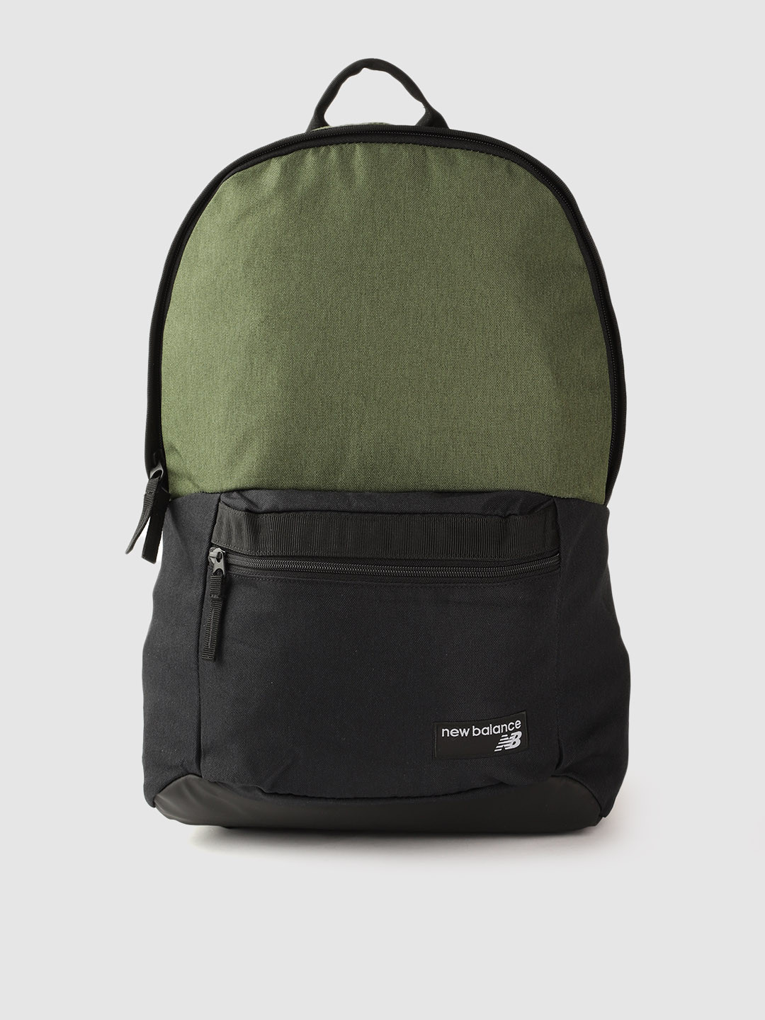 Buy New Balance Unisex Olive Green & Black Colourblocked Backpack 27.3 ...