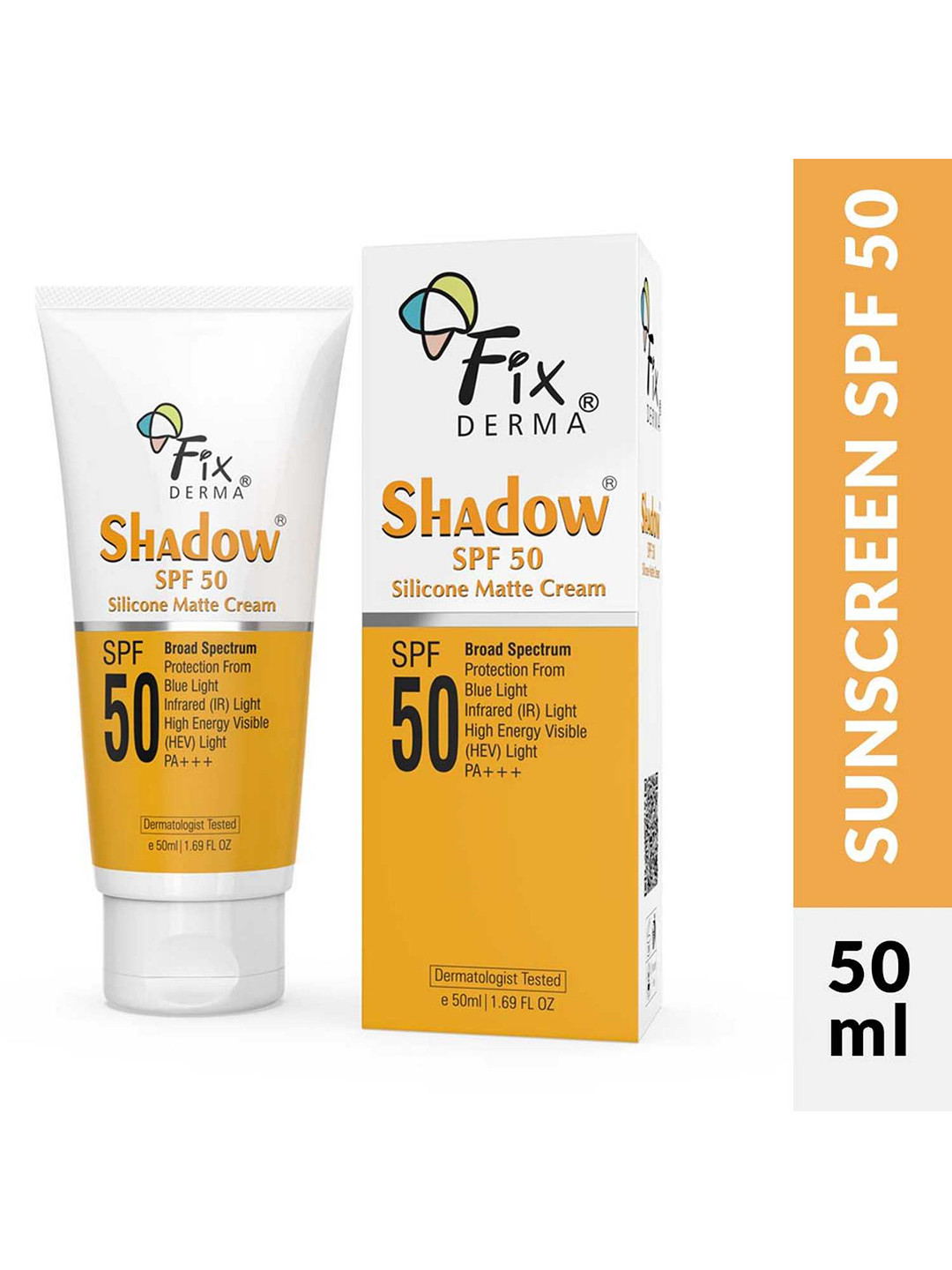 Buy FIXDERMA Shadow SPF 50 Silicone Matte Sunscreen For Oily Acne Prone ...