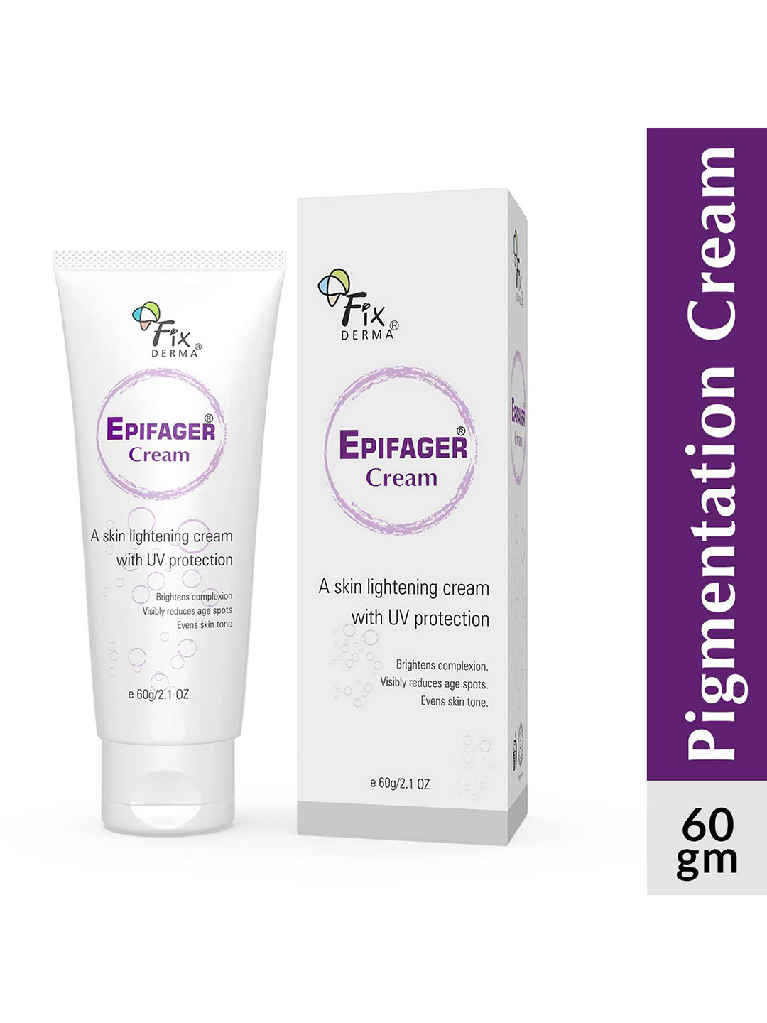 Buy FIXDERMA Epifager Cream For Skin Lightening With UV Protection 60g ...