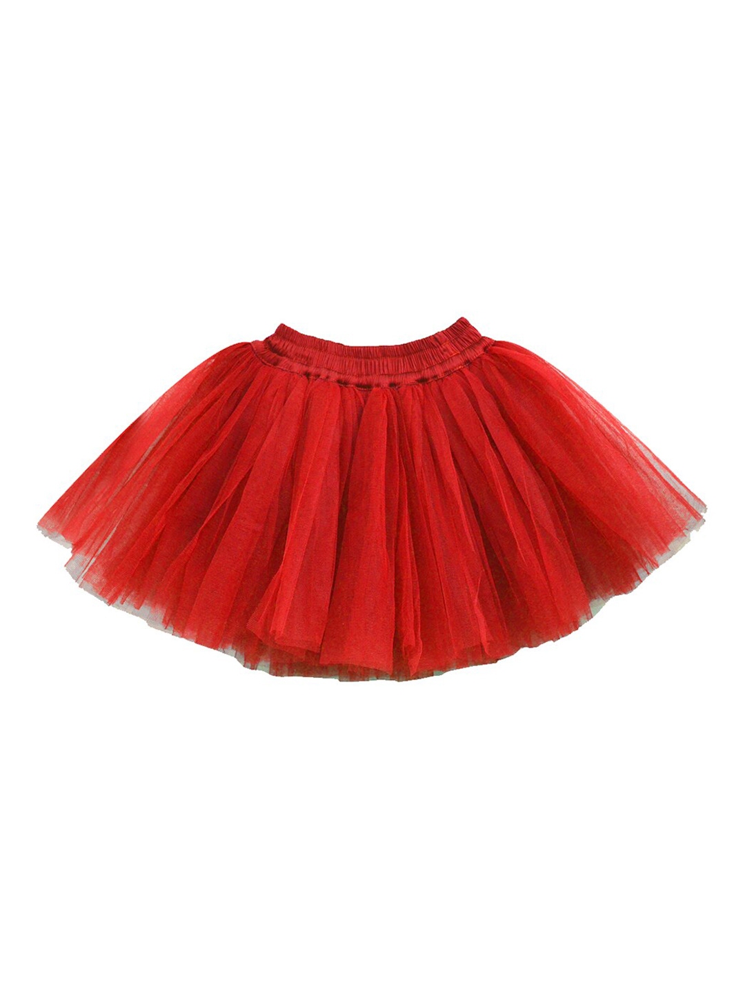 Buy A T U N Girls Red Solid Flared Mini Tutu Skirt Skirts For Girls