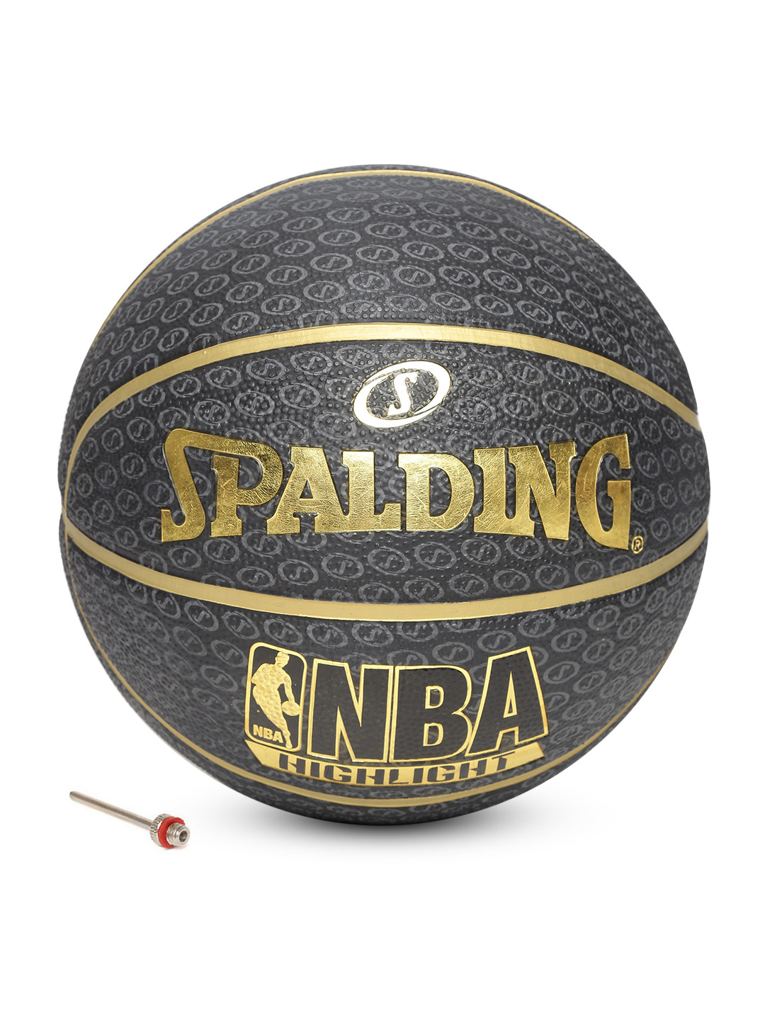 Buy Spalding Men Charcoal Grey Fast S Highlight Printed Basketball ...