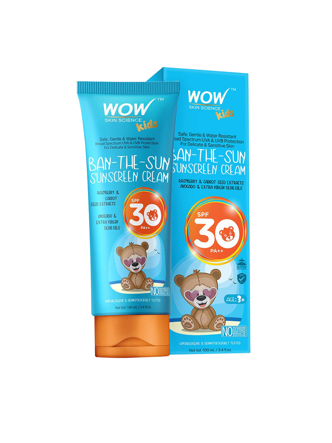 Buy WOW SKIN SCIENCE Kids Age 3+ Ban The Sun SPF 30 PA++ Sunscreen ...