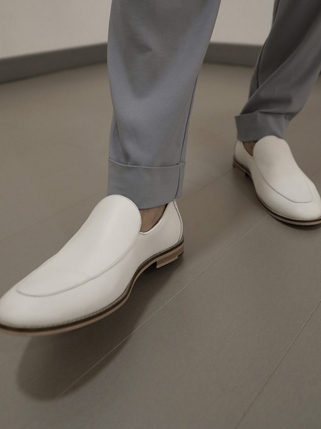 Buy RARE RABBIT Men White Leather Slip On Sneakers - Casual Shoes for ...