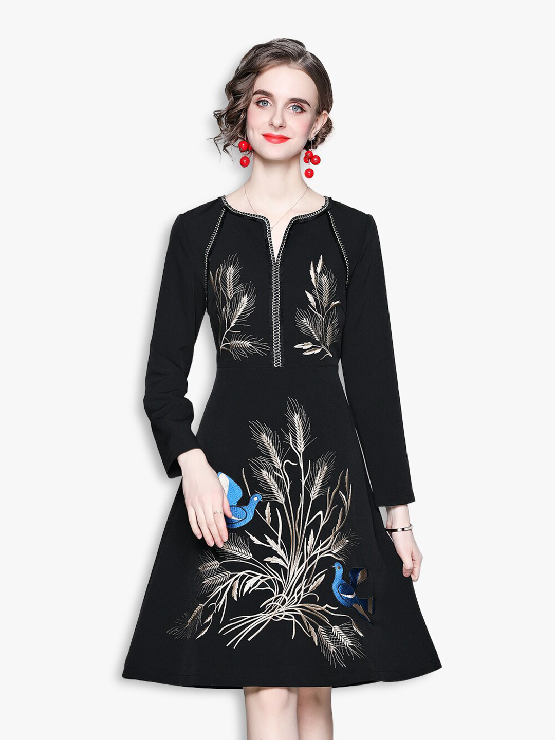 Buy JC Collection Black Floral Dress - Dresses for Women 16813696 | Myntra