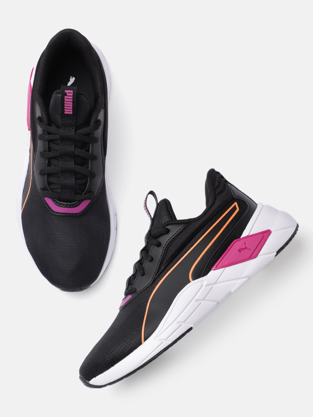 Buy Puma Women Black Solid Lex Regular Training Shoes - Sports Shoes ...