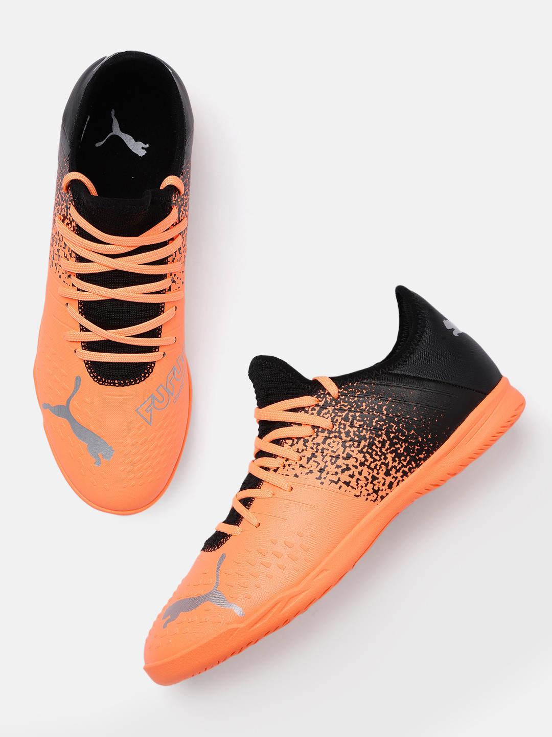 Buy Puma Men Orange & Black Future Z 4.3 Football Shoes - Sports Shoes ...