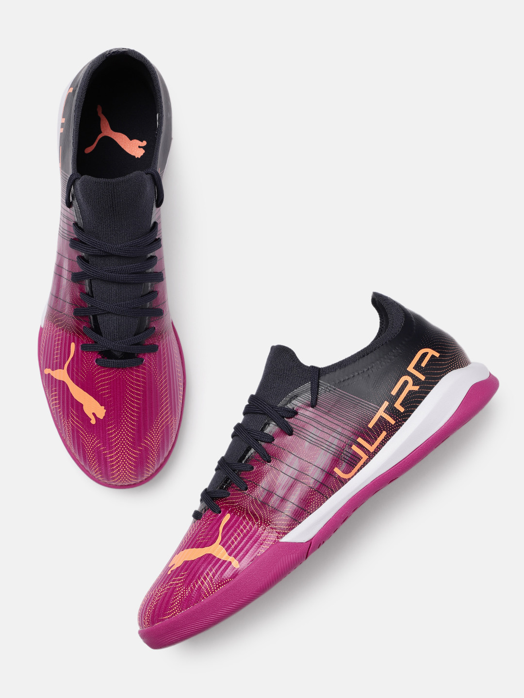 Buy Puma Men Pink ULTRA 3.4 IT Football Shoes - Sports Shoes for Men ...