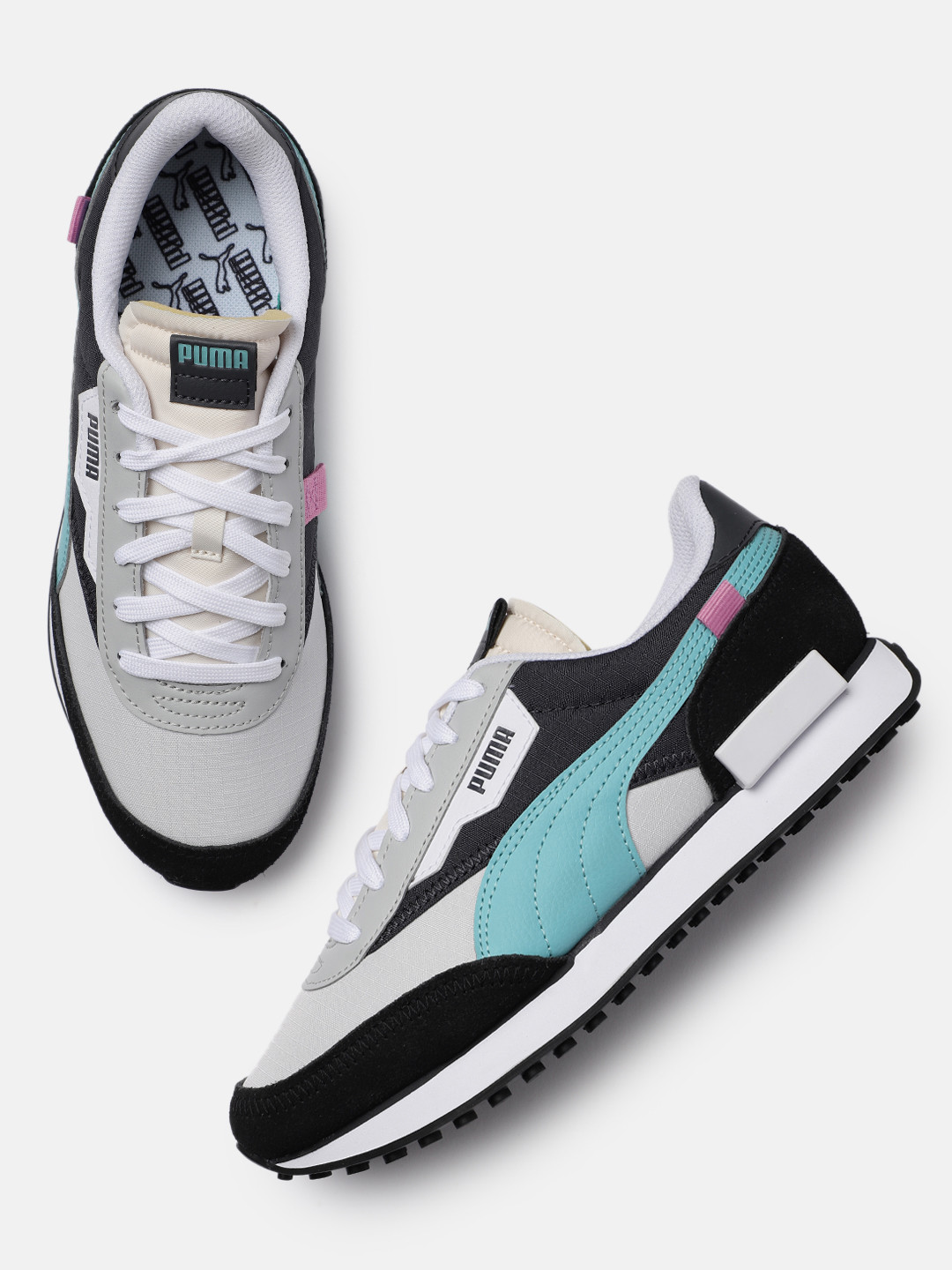 Buy Puma Unisex Blue Future Rider Play On Trainers - Casual Shoes for ...