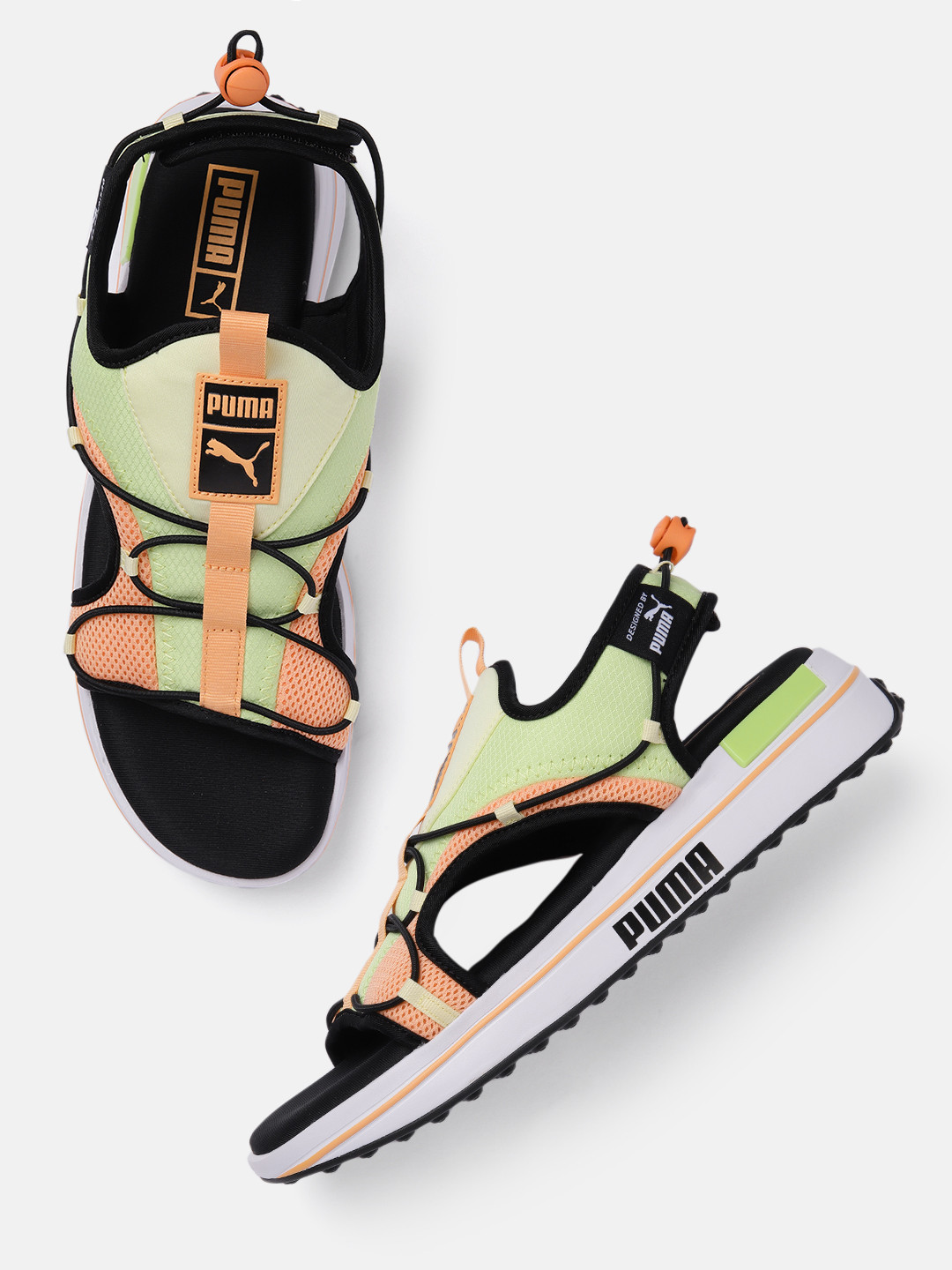 Buy Puma Unisex Green & Orange Surf Sandal Comfort Sandals - Sandals ...