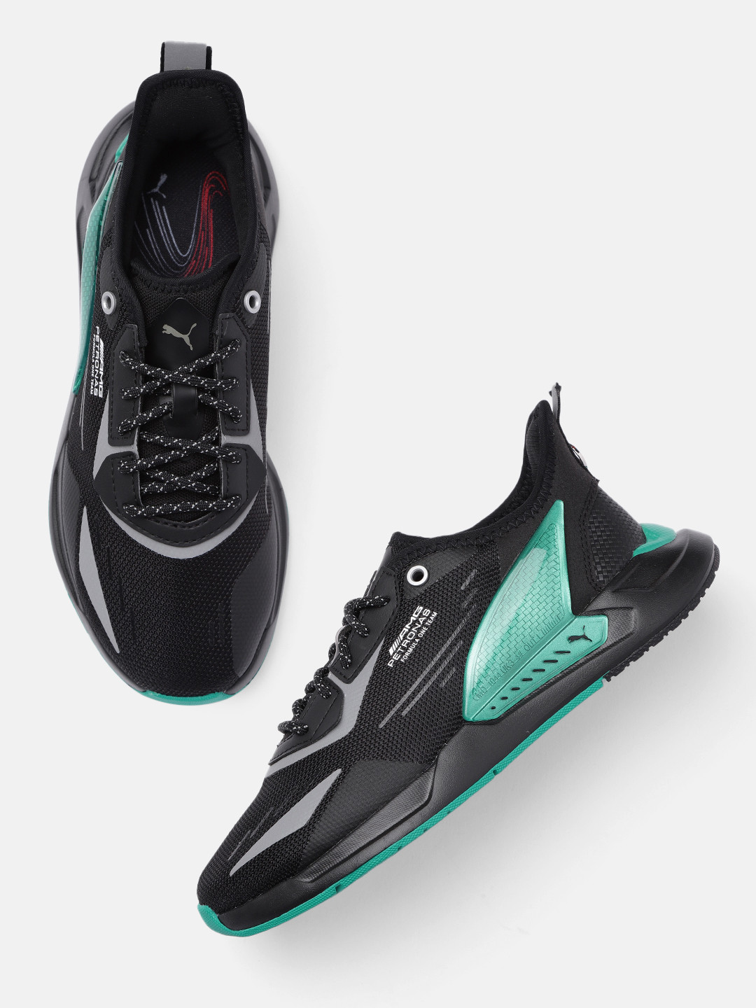 Buy PUMA Motorsport Men Black & Sea Green MAPF1 ZenonSpeed Sneakers ...