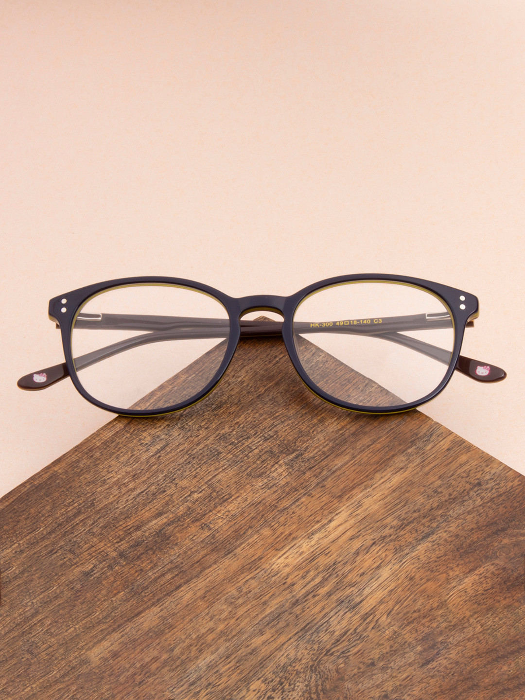 Buy Ted Smith Unisex Blue Solid Full Rim Round Frames Eyeglasses ...