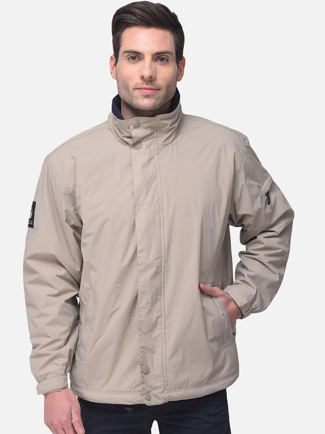 Buy Woodland Men Beige Water Resistant Padded Jacket - Jackets for Men ...