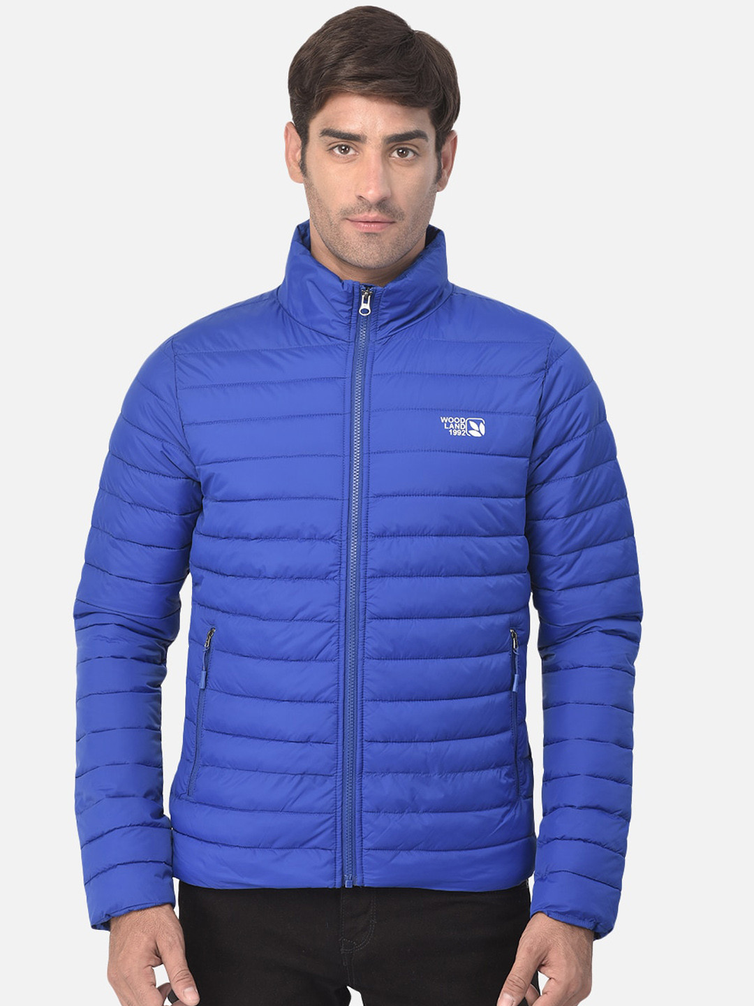 Buy Woodland Men Blue Water Resistant Padded Jacket - Jackets for Men ...