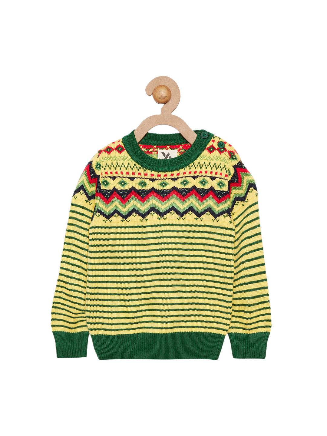 Buy Yellow Apple Boys Yellow Sweater - Sweaters for Boys 1683521 | Myntra
