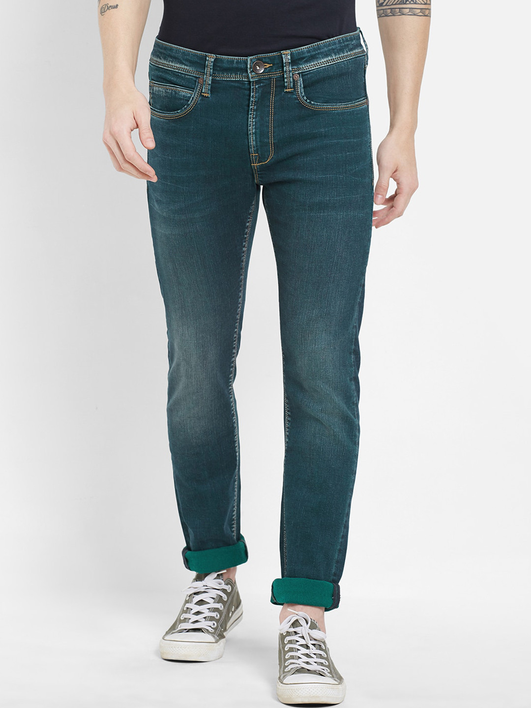 Buy Pepe Jeans Men Blue Light Fade Stretchable Jeans - Jeans for Men ...