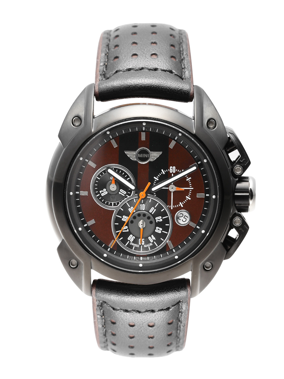 Buy MINI COOPER Men Rust Orange Chronograph Dial Watch MINI19 - Watches ...