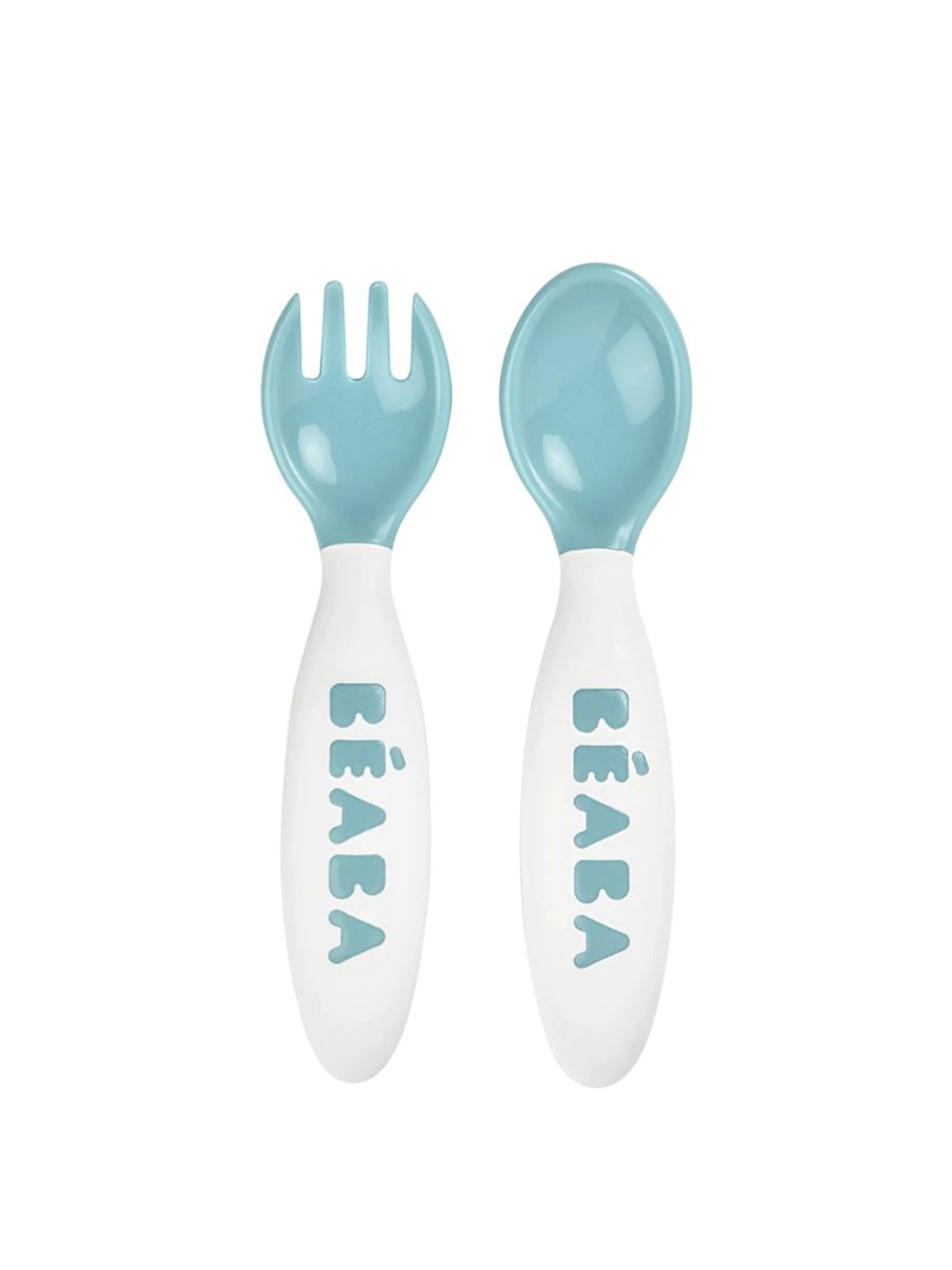 Buy BEABA Infant Kids Training Fork And Spoon Set - Baby Utensils for ...