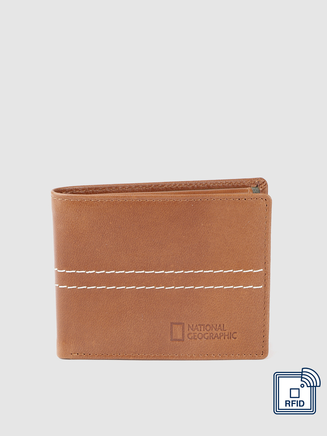 Buy National Geographic Men Tan Brown Leather Two Fold Wallet - Wallets ...