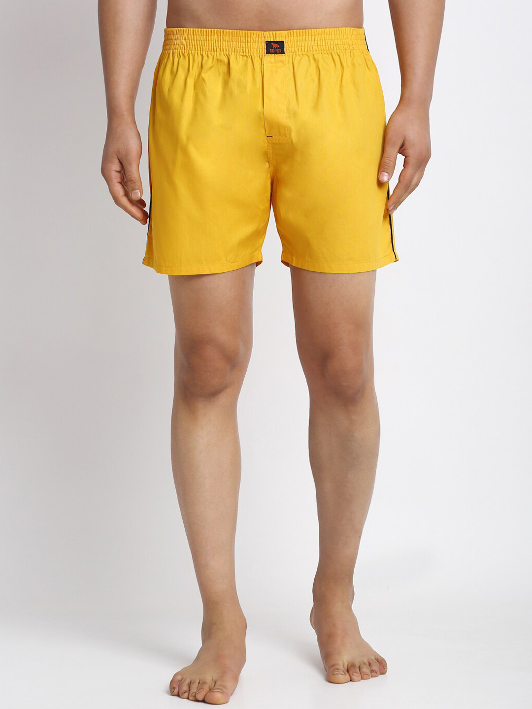 Buy Big Fox Yellow Solid Cotton Boxers - Boxers for Men 16851450 | Myntra
