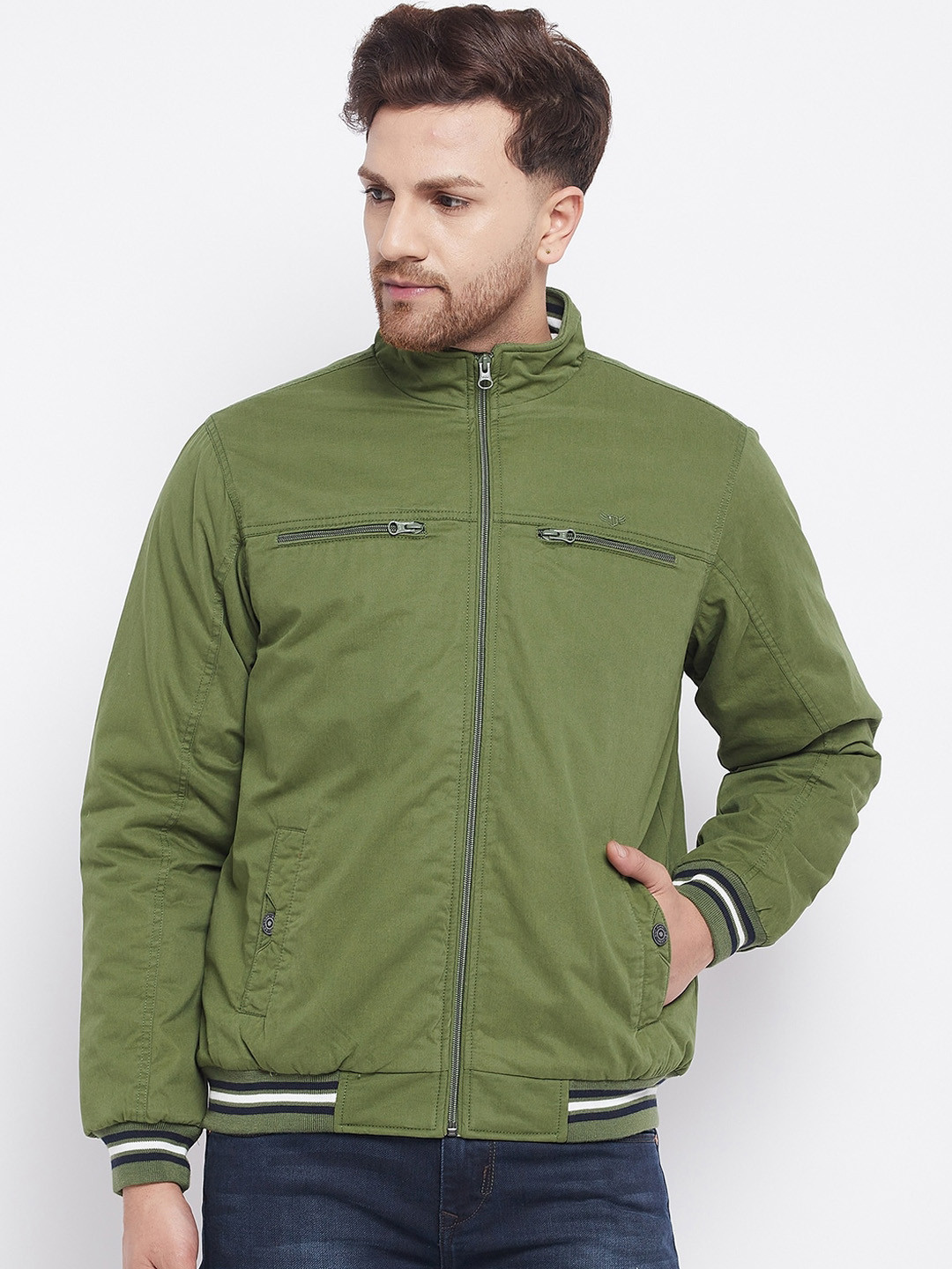 Buy Duke Men Green Bomber Jacket - Jackets for Men 16858670 | Myntra