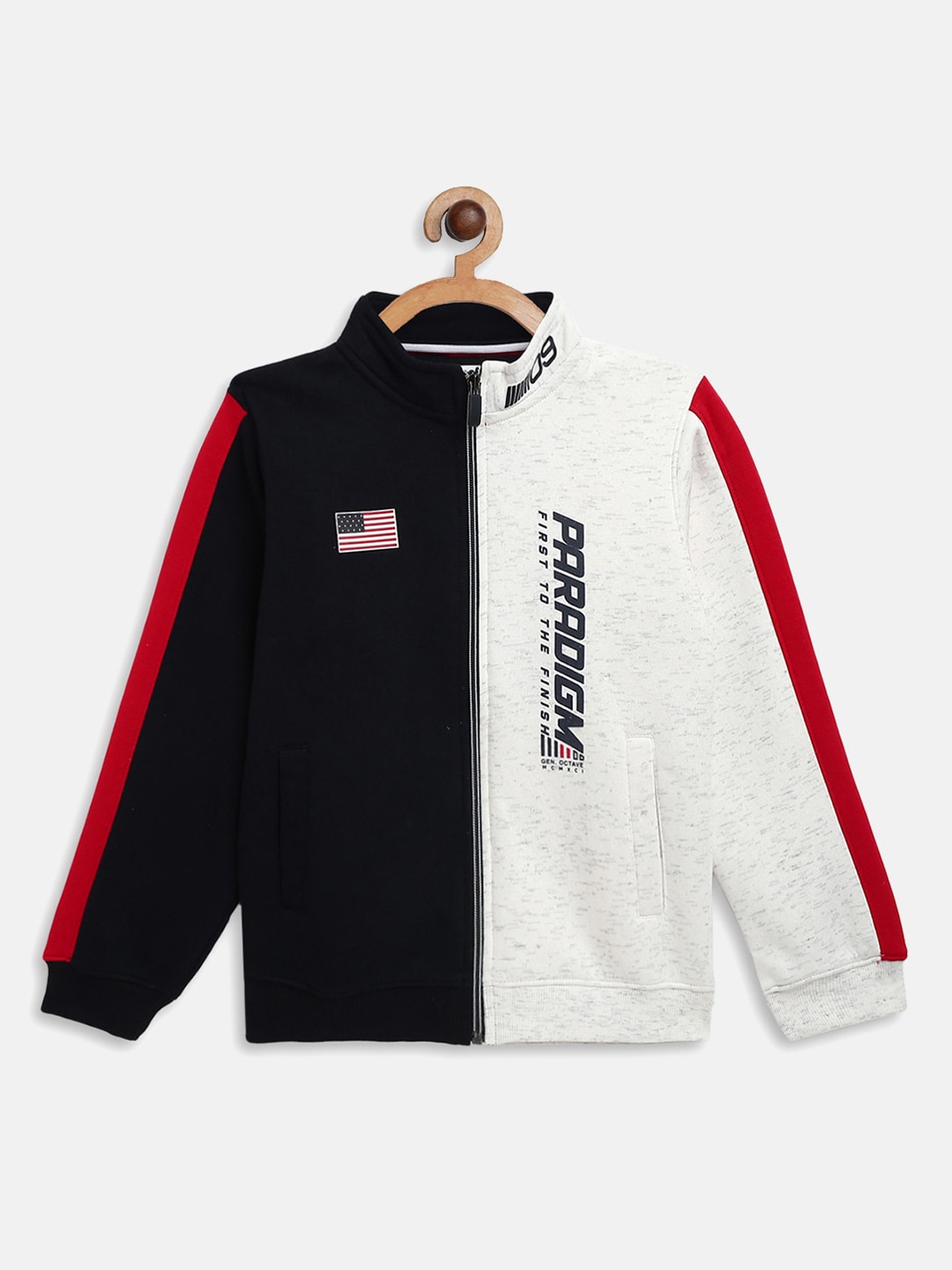 Buy Octave Boys Navy Blue Colourblocked Sweatshirt - Sweatshirts for ...