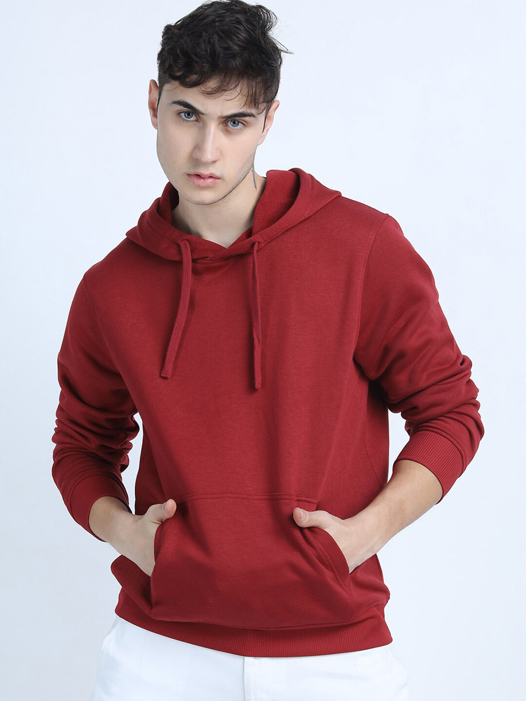 Buy HIGHLANDER Men Red Hooded Sweatshirt - Sweatshirts for Men 16868840 ...