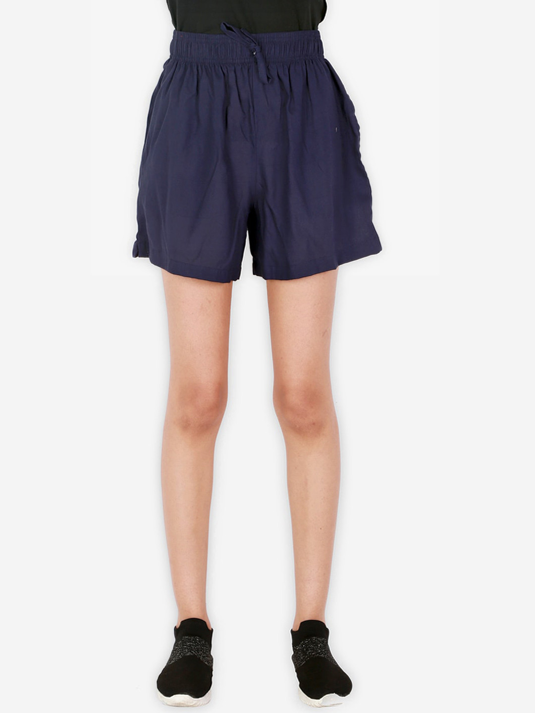 Buy YK Girls Navy Blue Shorts - Shorts for Girls 16869478 | Myntra