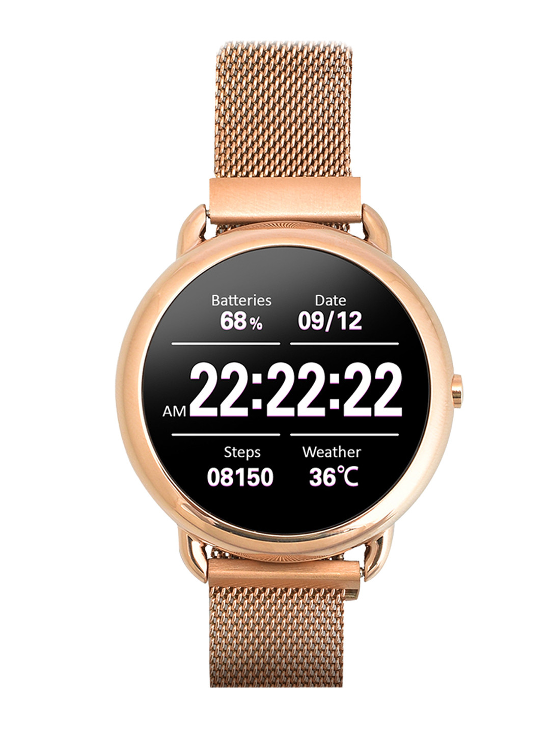 Buy Daniel Klein Unisex Rose Gold Smartwatch DSM.90001 - Smart Watches ...