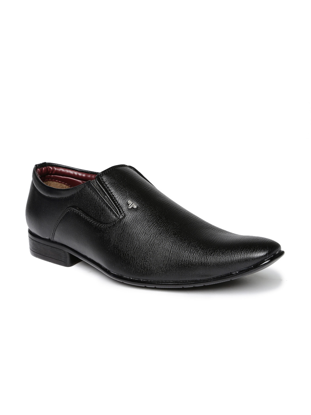 Buy Provogue Men Black Pointy Toed Formal Slip On Shoes - Formal Shoes ...