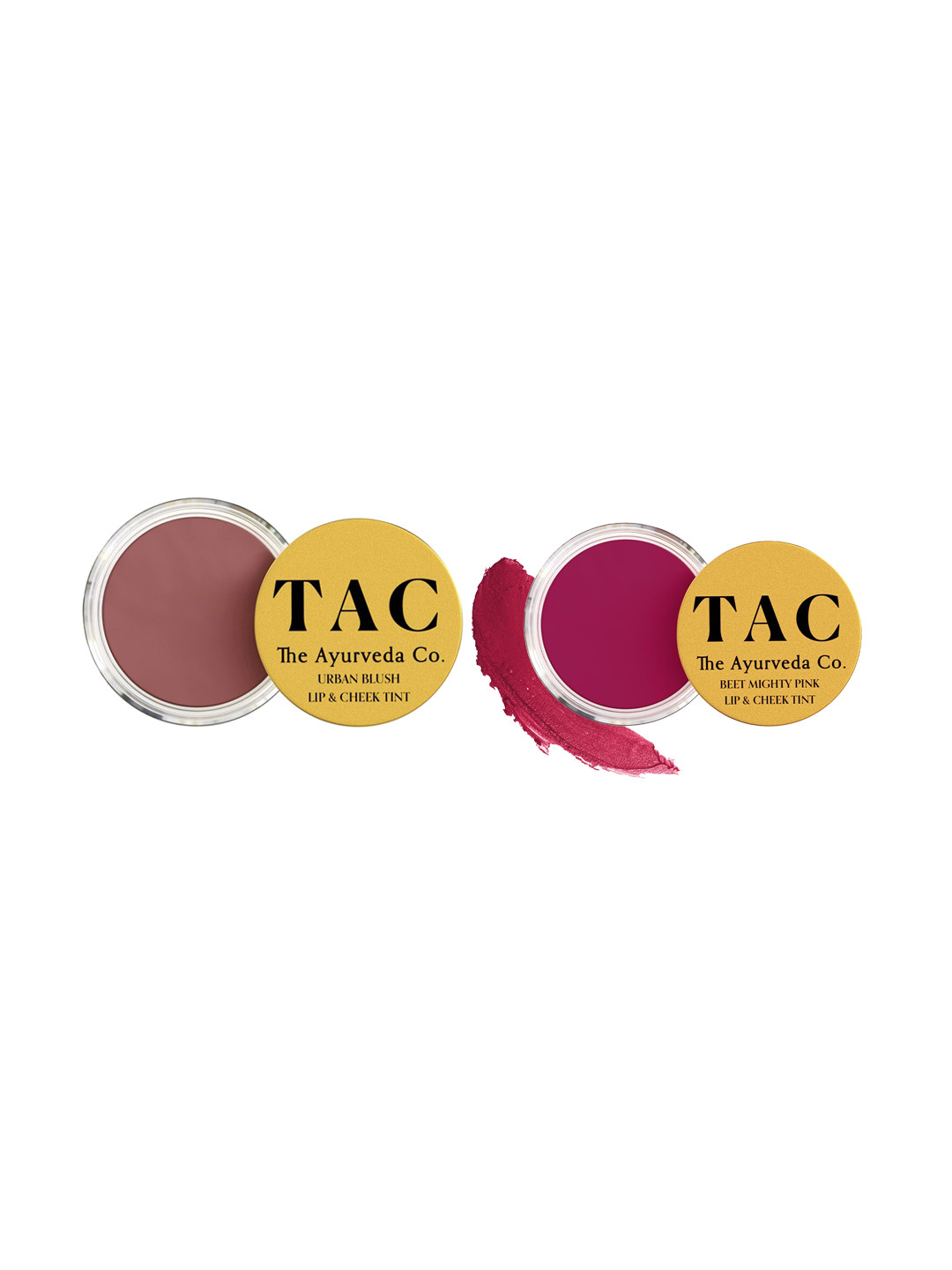 Buy TAC The Ayurveda Co. Set Of 2 Lip & Cheek Tints Urban Blush & Beet ...