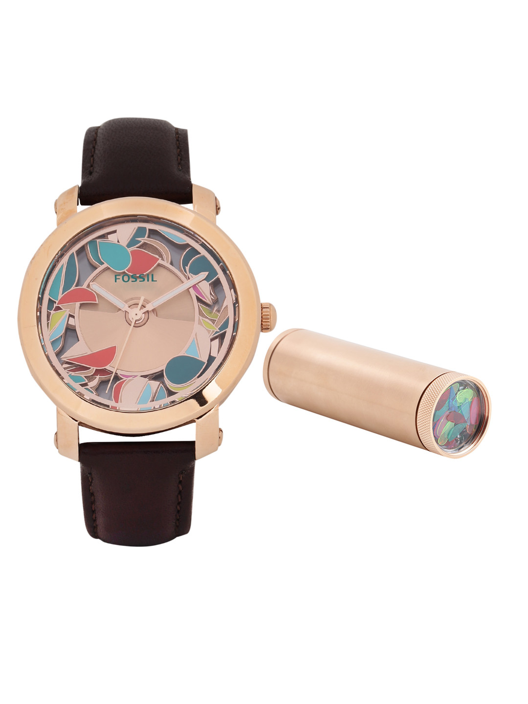 Buy Fossil Women Multicoloured Kaleido Limited Edition Automatic Watch ...