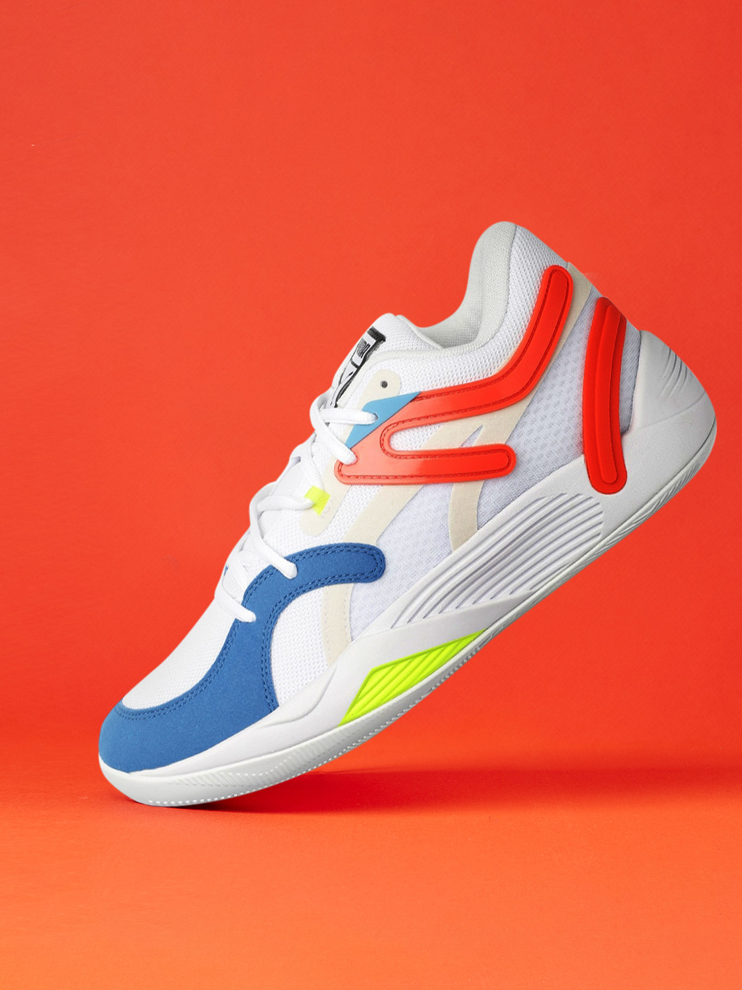 Buy PUMA Hoops Unisex White TRC Blaze Court Basketball Shoes - Sports ...