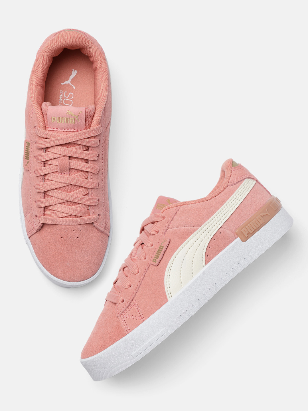 Buy Puma Women Pink Jada SD Leather Sneakers - Casual Shoes for Women ...