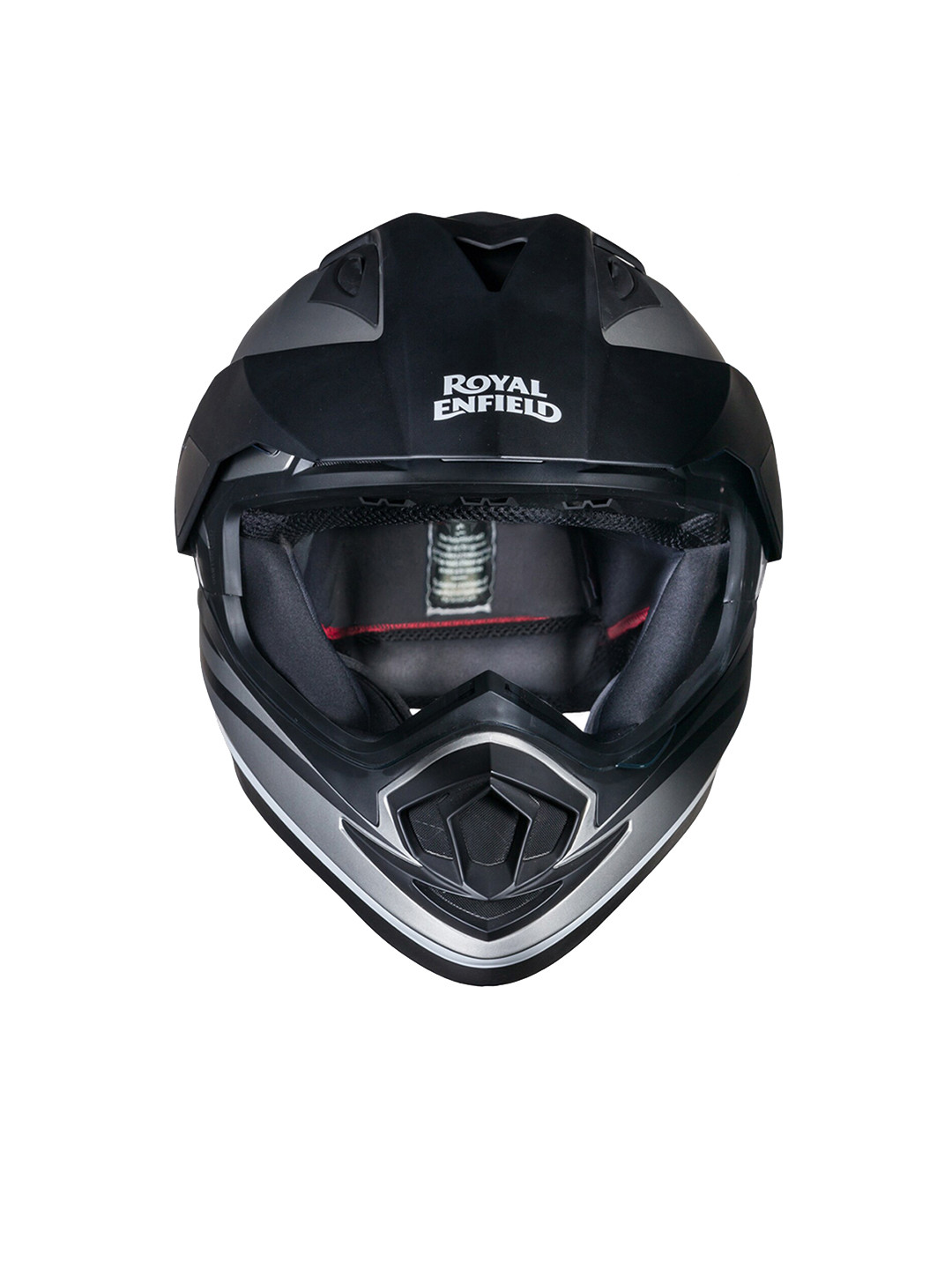 Buy Royal Enfield Grey Solid Full Face Helmet - Helmets for Unisex ...