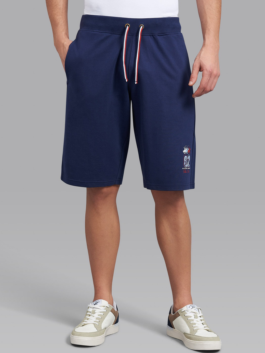Buy Beverly Hills Polo Club Men Navy Blue Shorts - Shorts for Men ...