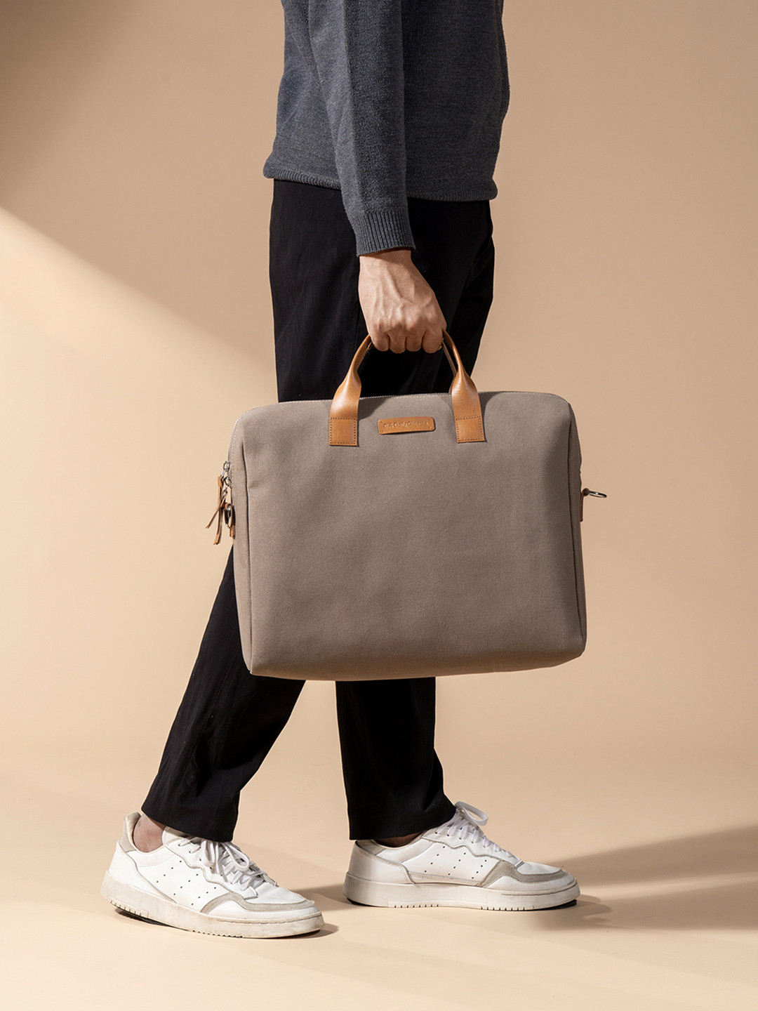 Buy DailyObjects Unisex Beige & Brown Messenger Bag - Messenger Bag for ...