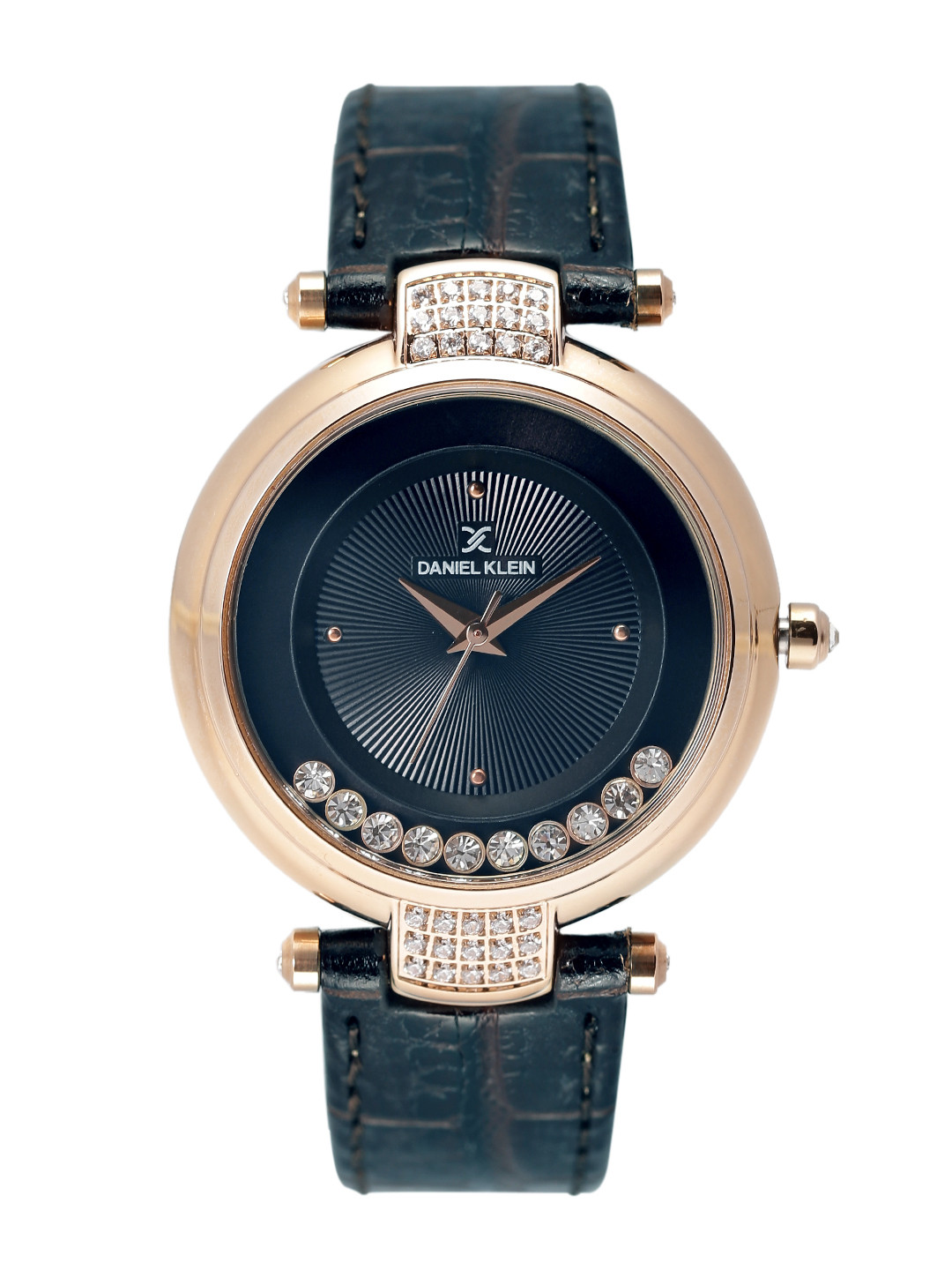 Buy Daniel Klein Premium Women Navy Stone Studded Dial Watch DK11227 5 ...