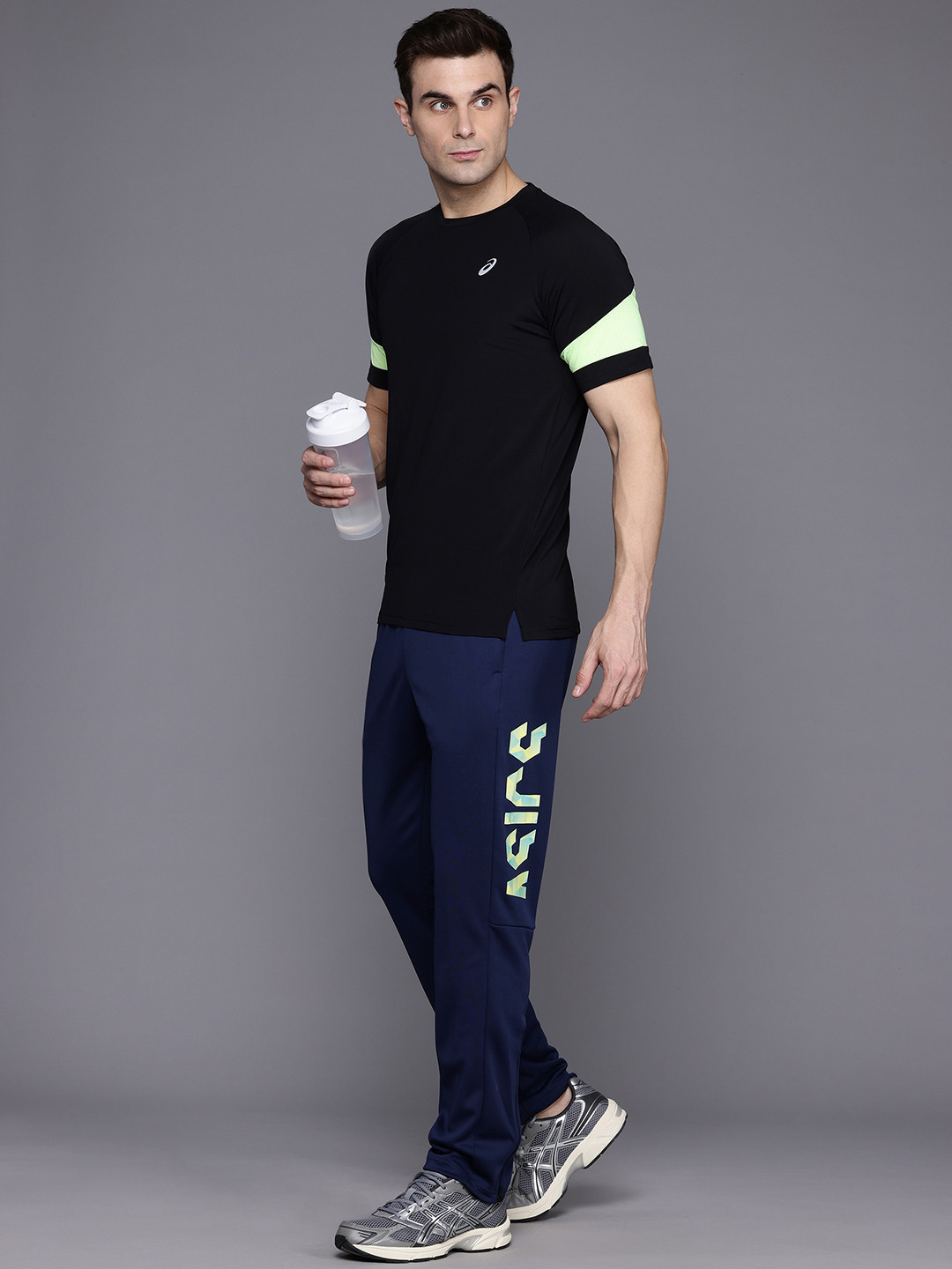 Buy ASICS Brand Logo Printed Training Track Pants - Track Pants for Men ...